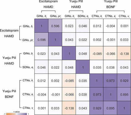 Brain network predictors of changes in symptoms and serum BDNF ...